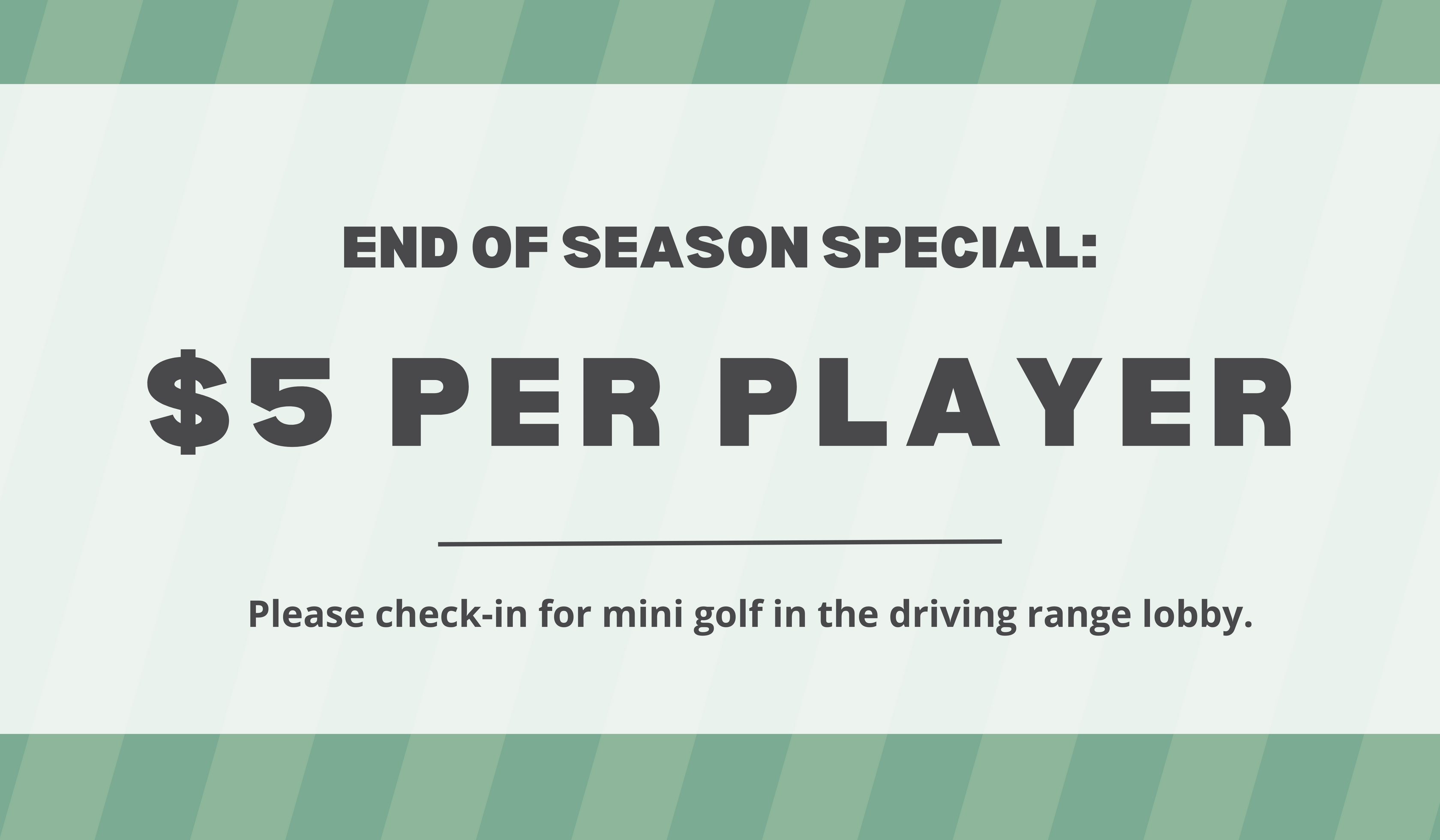 Mini Golf – Chris Cote's Golf Shop