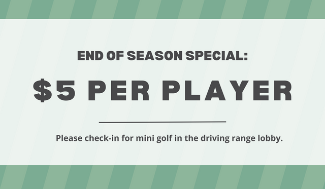 Mini Golf – Chris Cote's Golf Shop